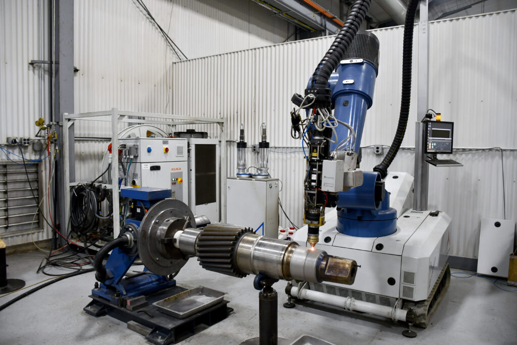 Laser Cladding Pinion Shafts — Phoenix Laser Solutions