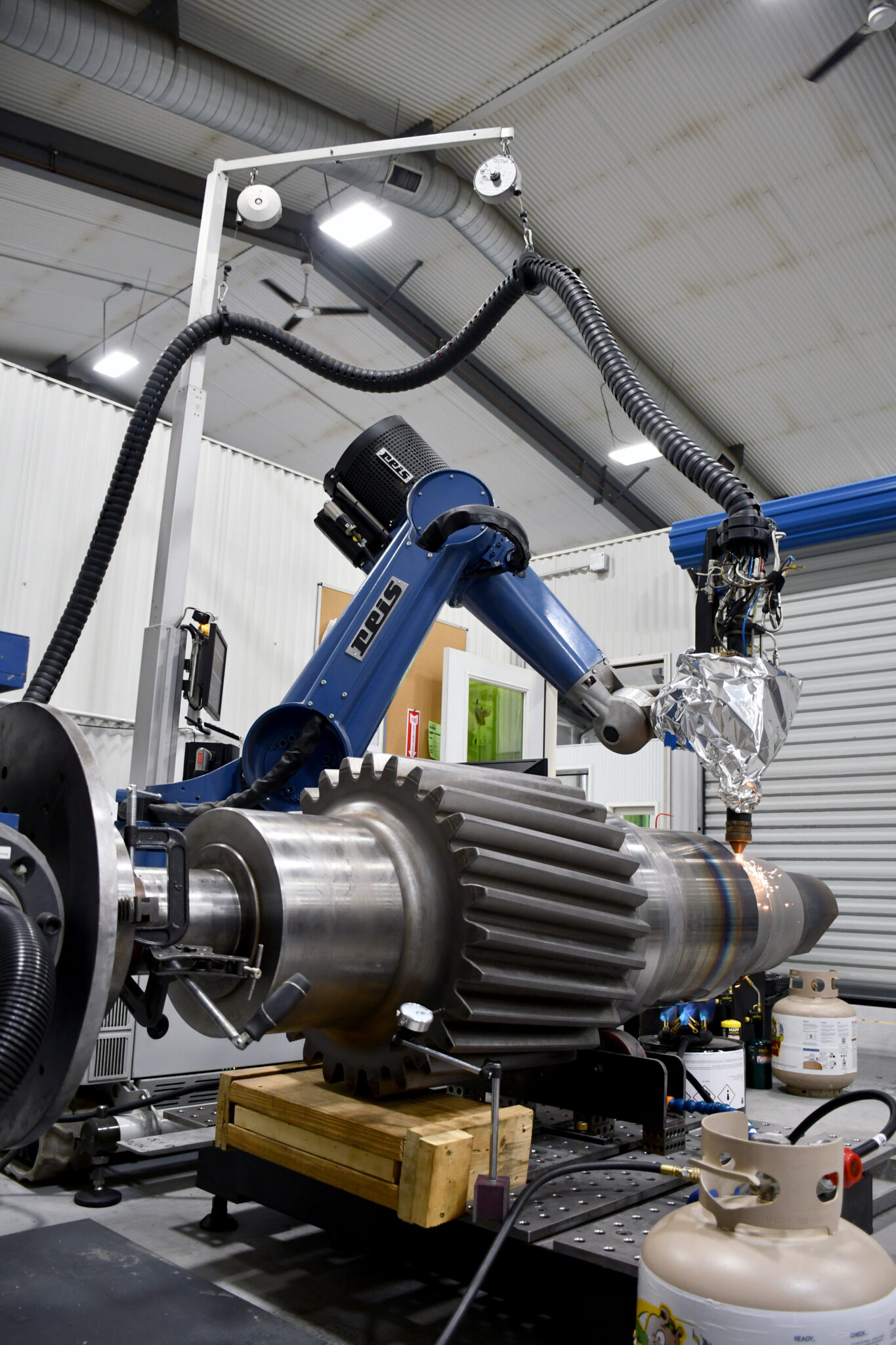 Laser Cladding Pinion Shafts — Phoenix Laser Solutions